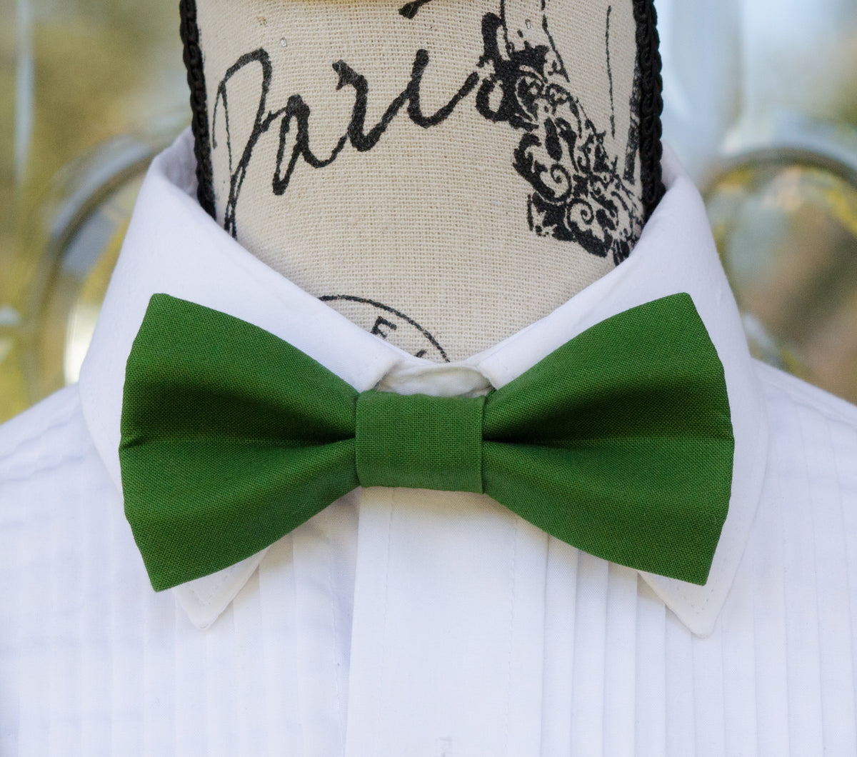 Green Bow Ties and Suspenders (Basil Green) | Mr. Bow Tie
