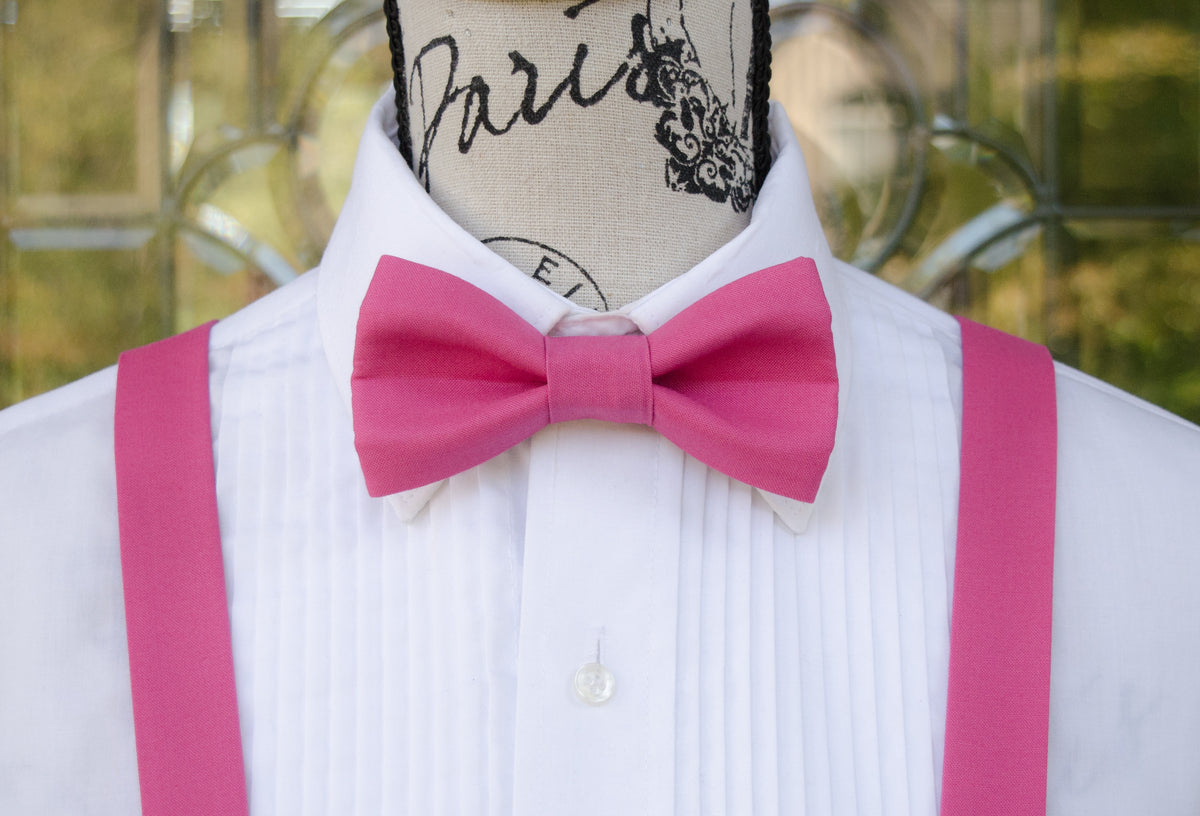 Magenta (Pink) Bow Ties and Suspenders | Mr. Bow Tie