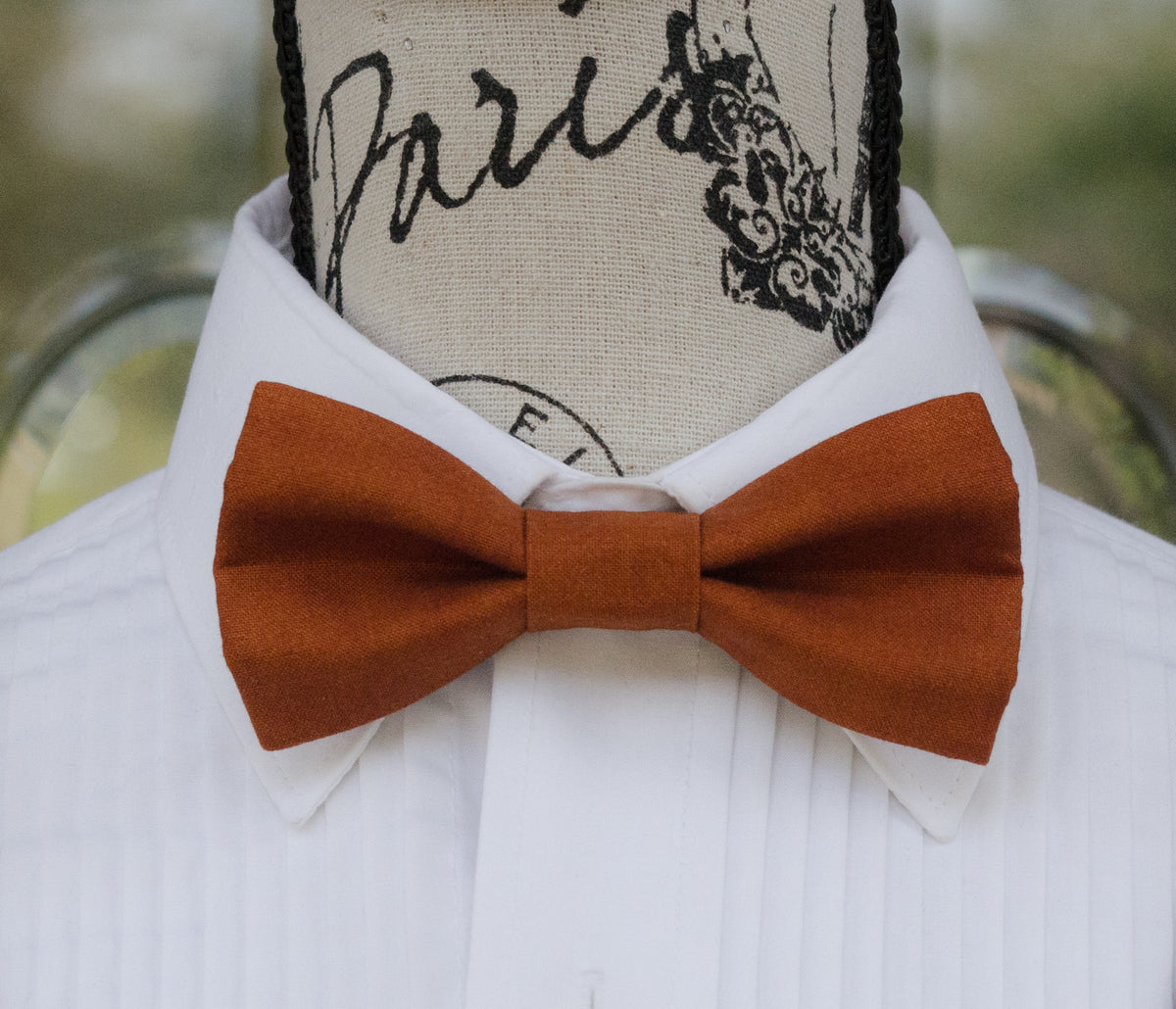 Autumn Rust Bow Ties and Suspenders (Two Tone Rust) | Mr. Bow Tie